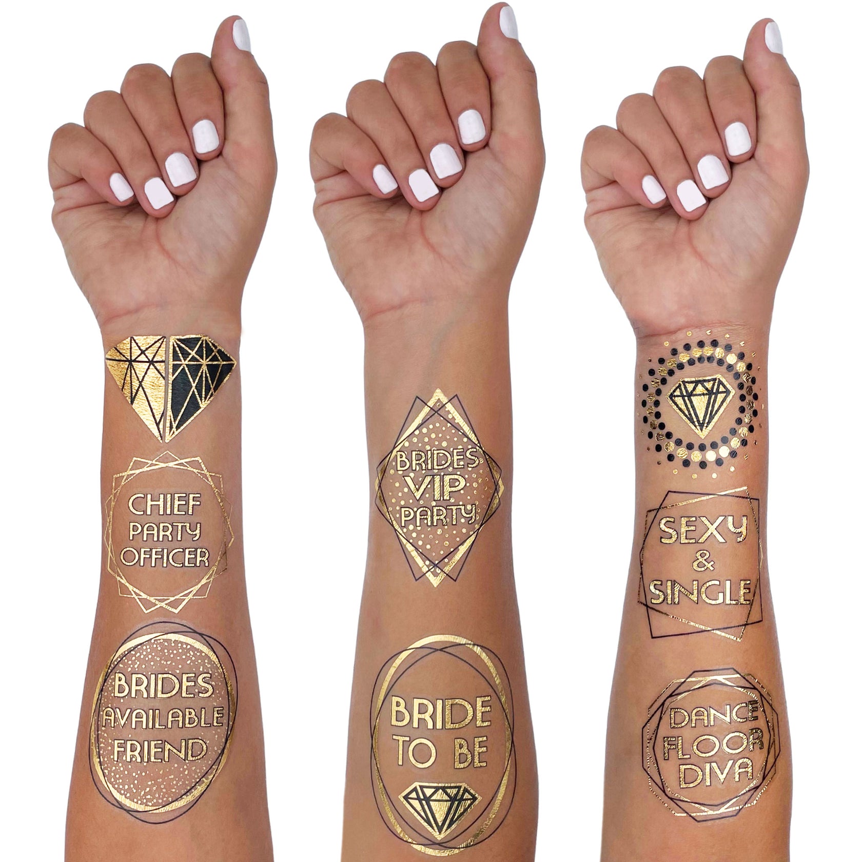 Bachelorette Party Favor Temporary Tattoos for the Bride Tribe